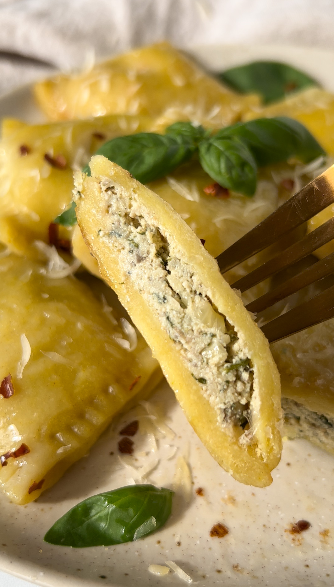 Homemade Vegan Ravioli Recipe (with Mushroom & Tofu Ricotta)