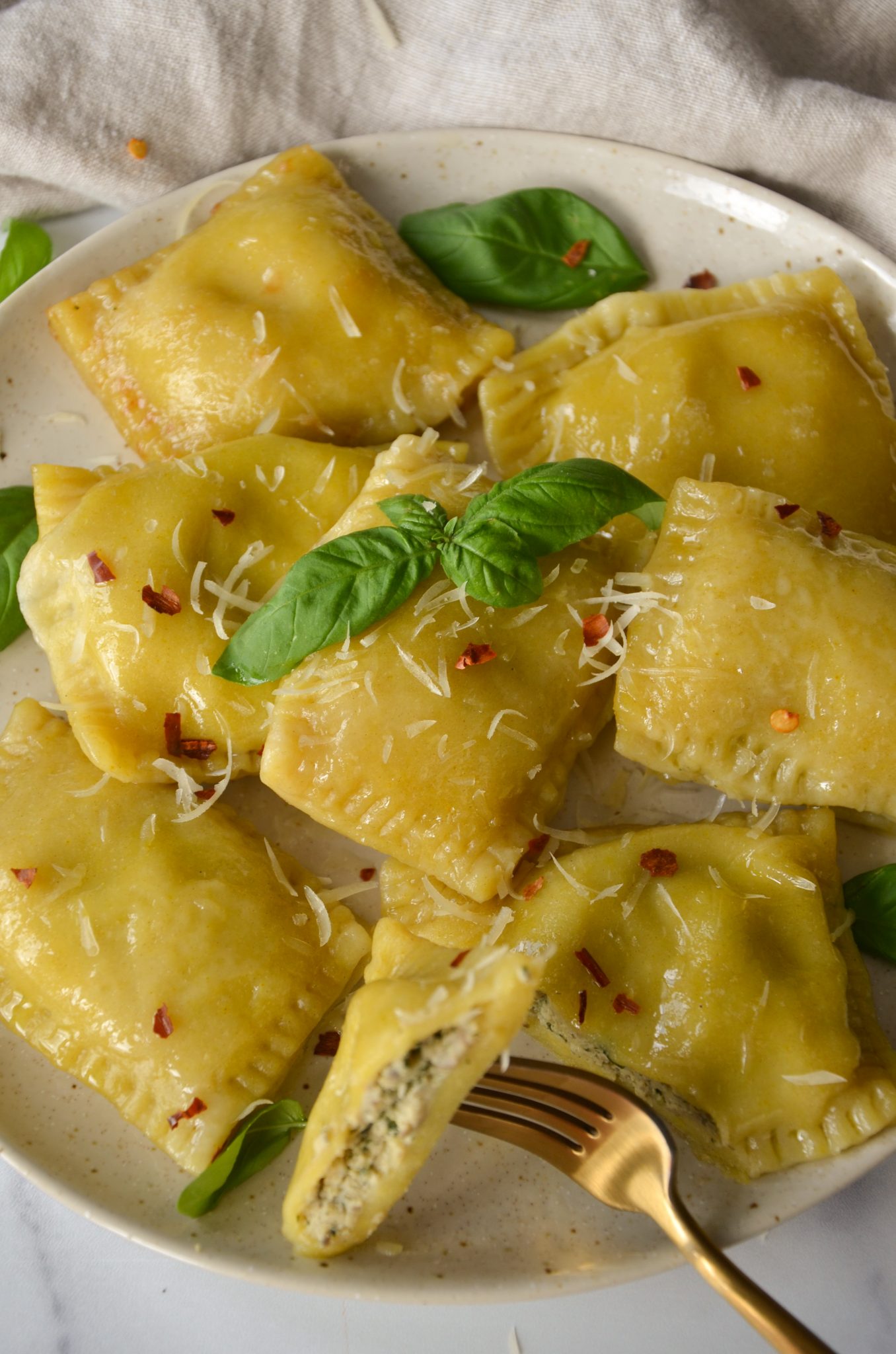 Homemade Vegan Ravioli Recipe (with Mushroom & Tofu Ricotta)