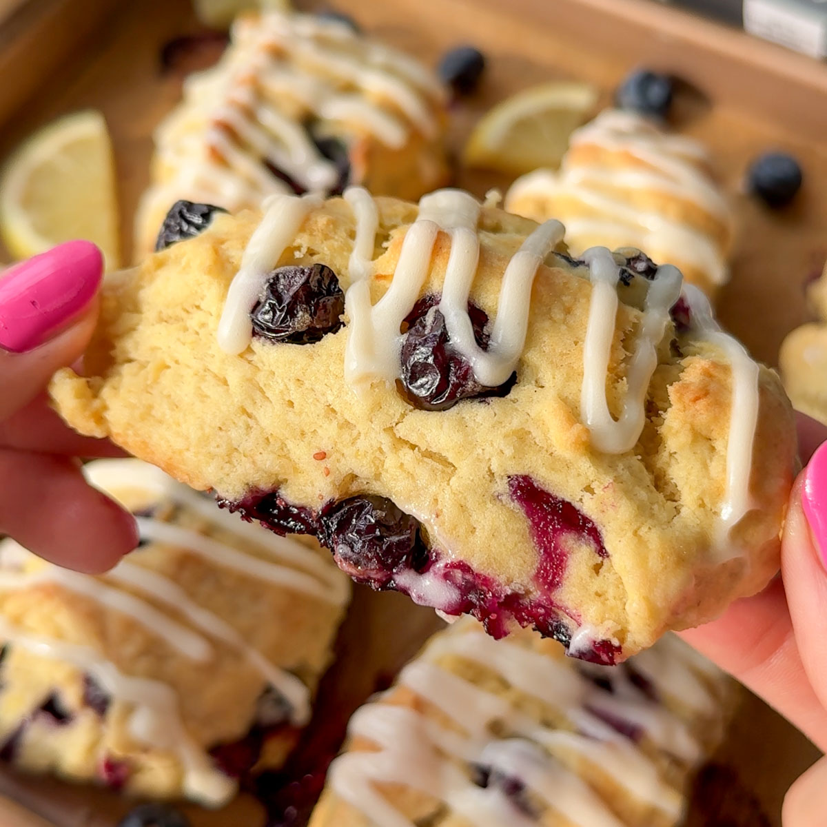 Lemon blueberry scones - WORLD veggie recipes